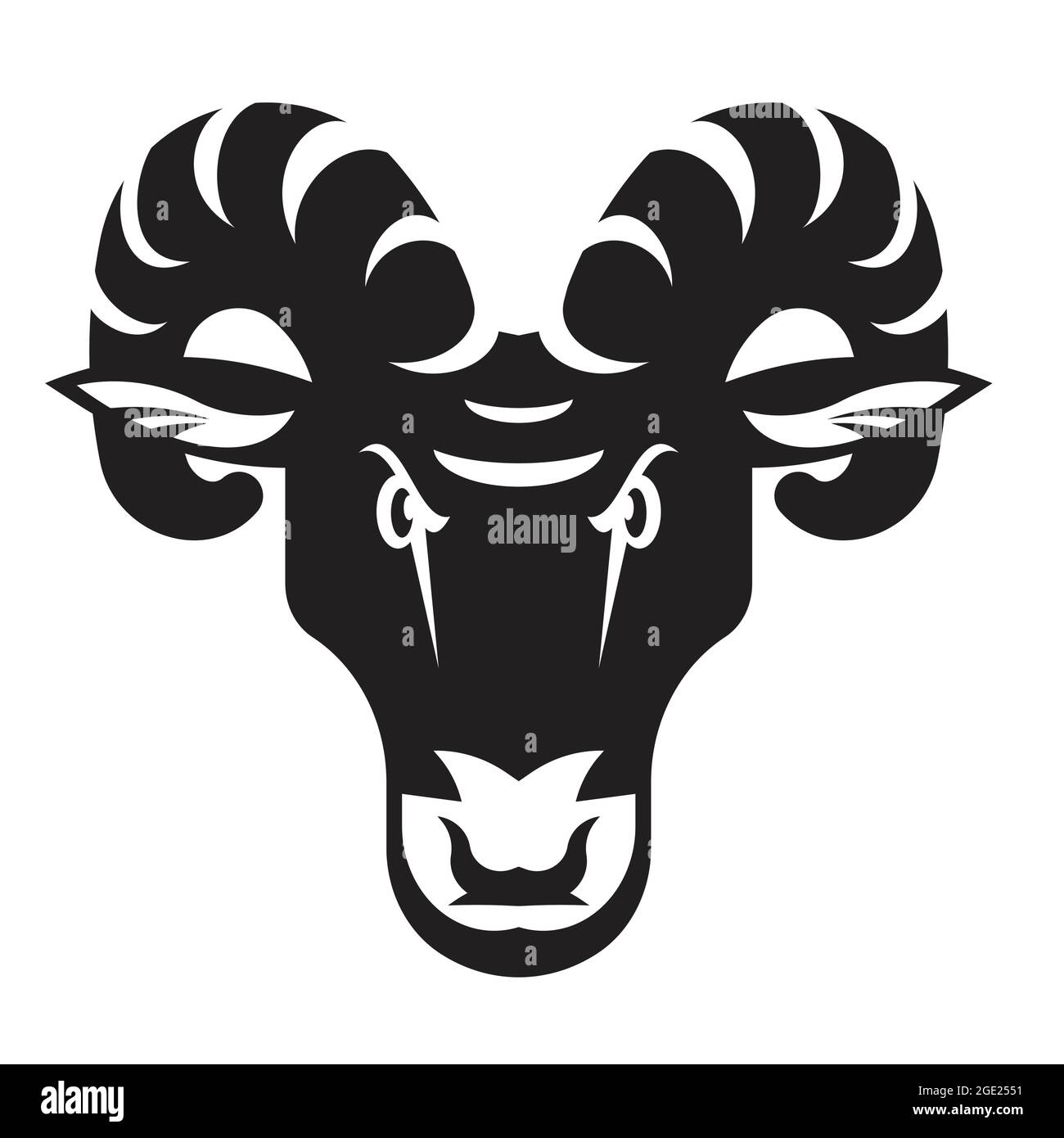 Angry Goat Cartoon Cut Out Stock Images & Pictures - Alamy