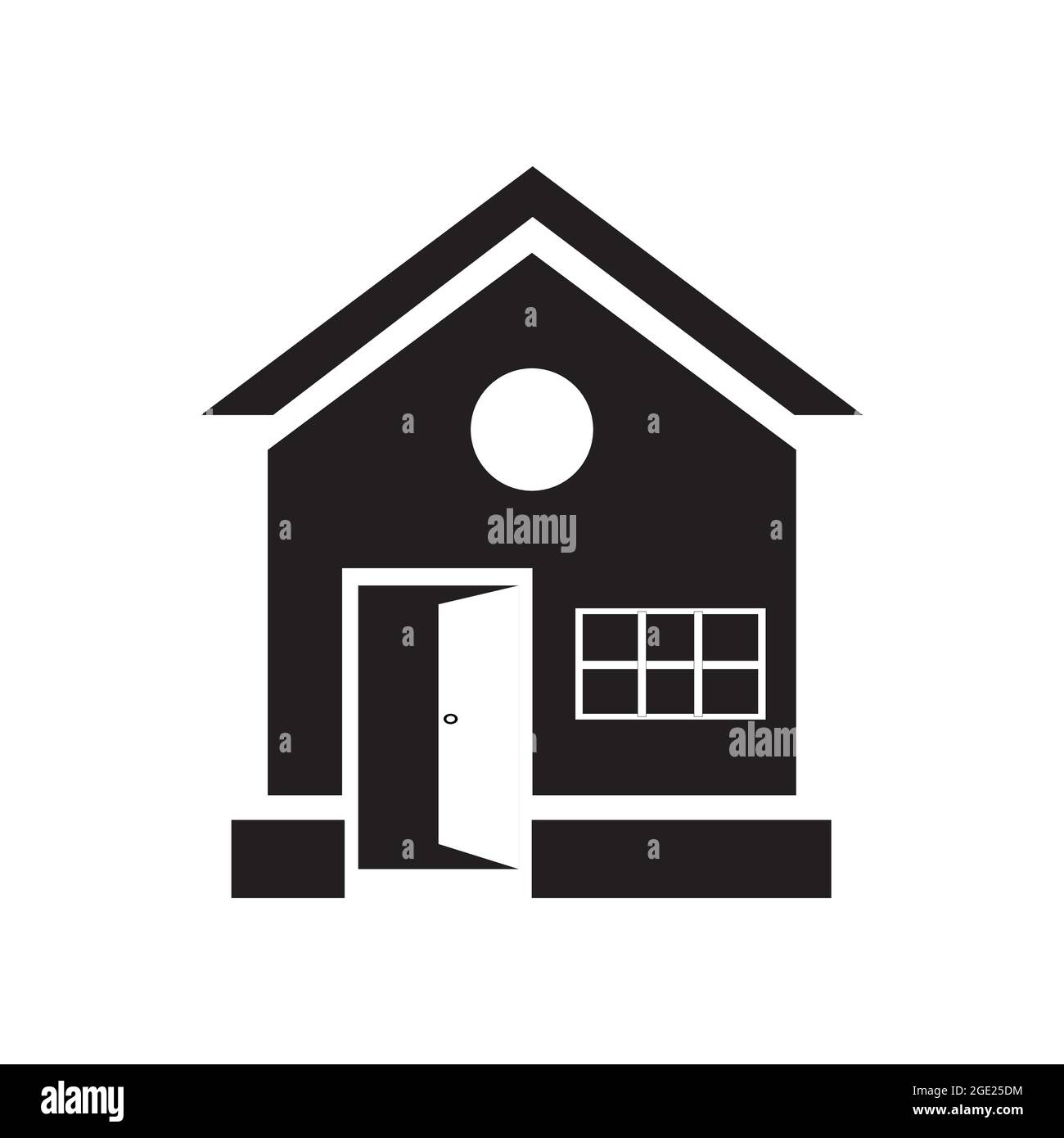 Minimal home icon, web homepage symbol. Simple small house icon vector ...