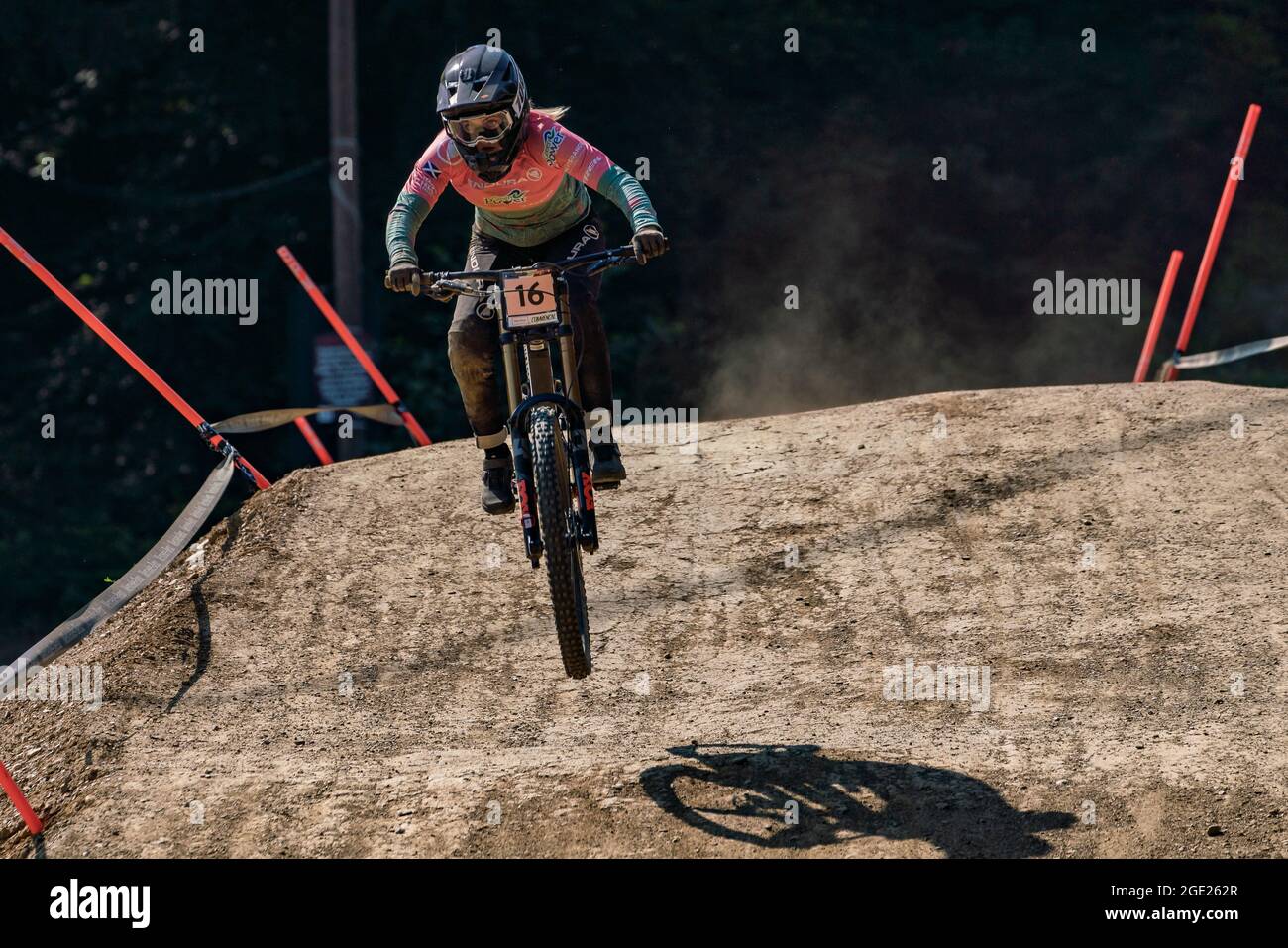 Mikayla PARTON of Great Britain during the 2021 Mountain Bike World Cup ...