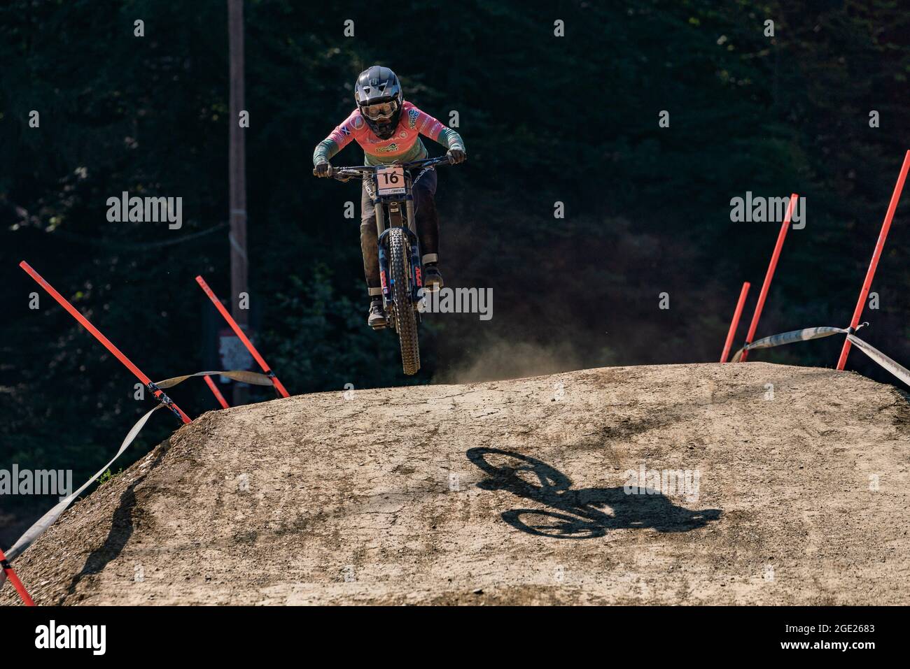 Mikayla PARTON of Great Britain during the 2021 Mountain Bike World Cup ...
