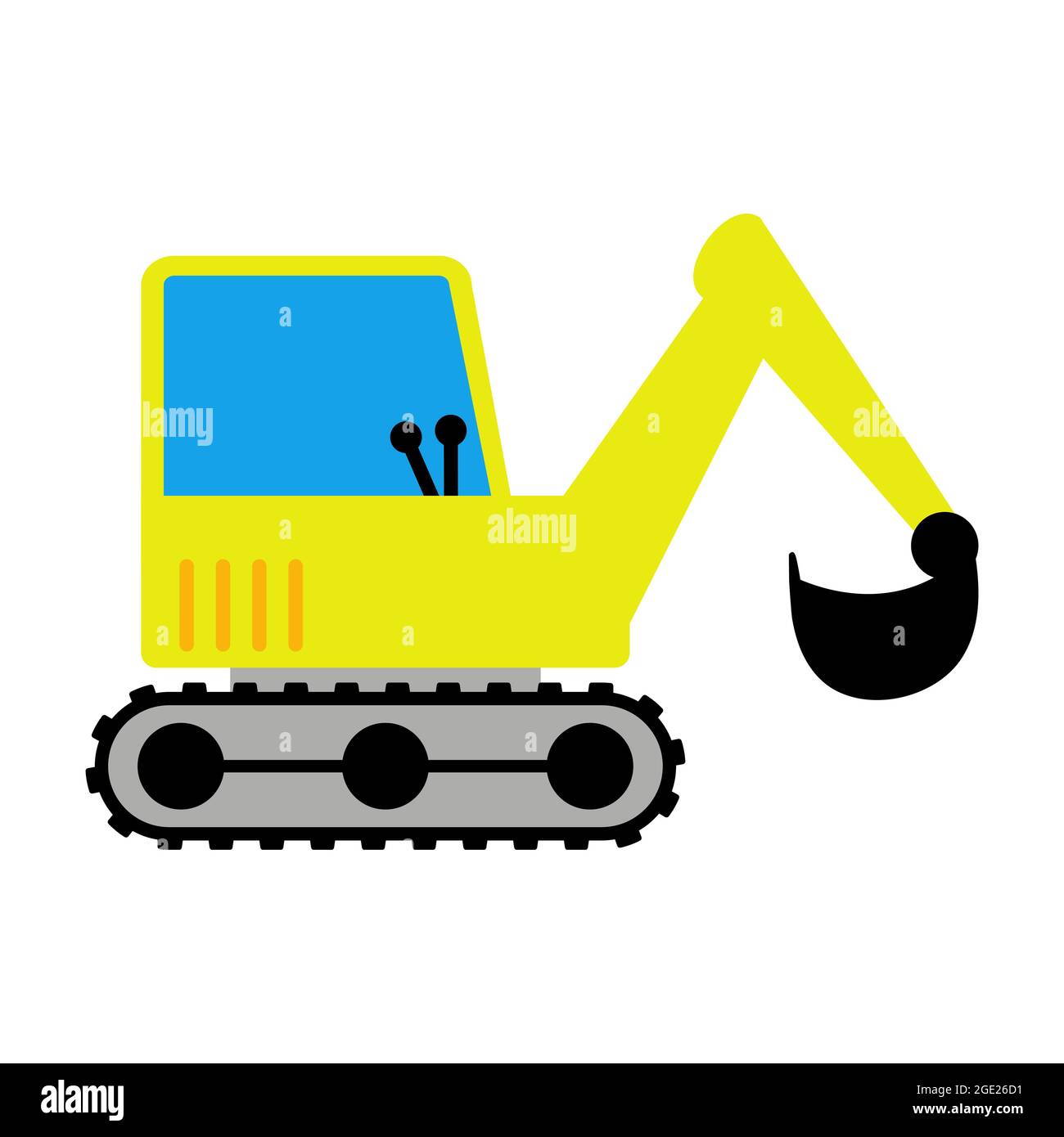 Excavator icon, Digger toy icon Stock Vector Image & Art - Alamy