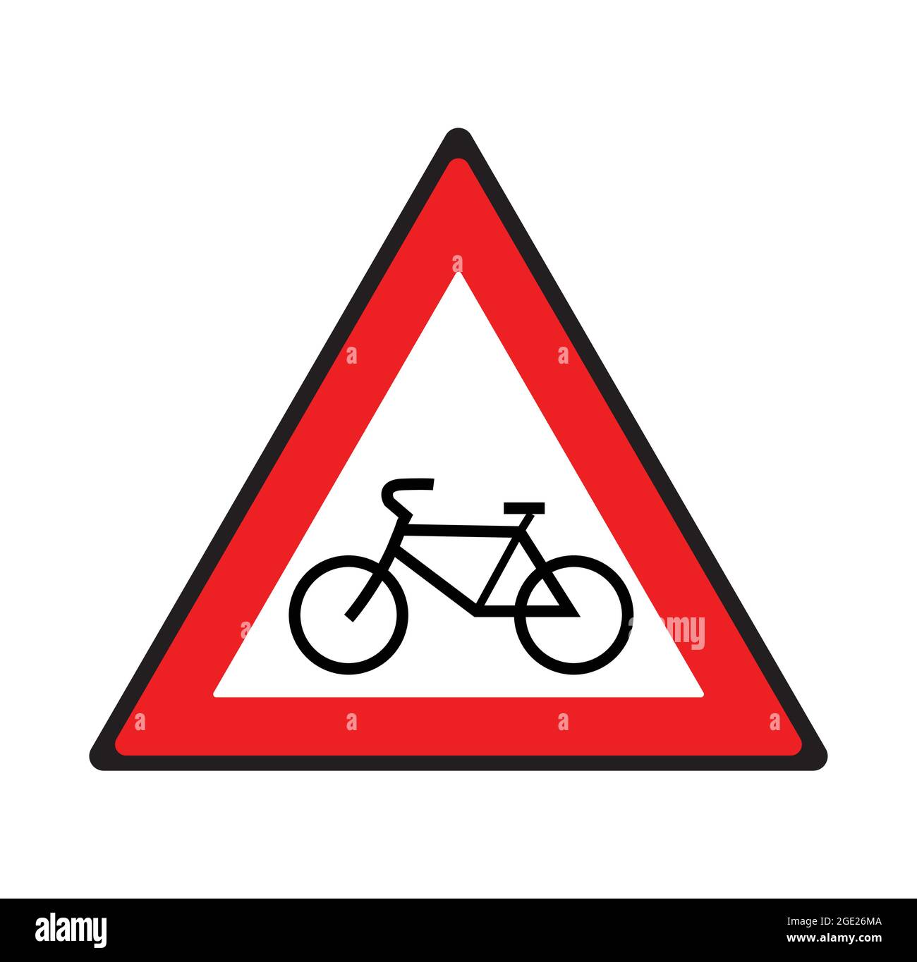 Cycle road sign. Safety symbol Stock Vector Image & Art - Alamy