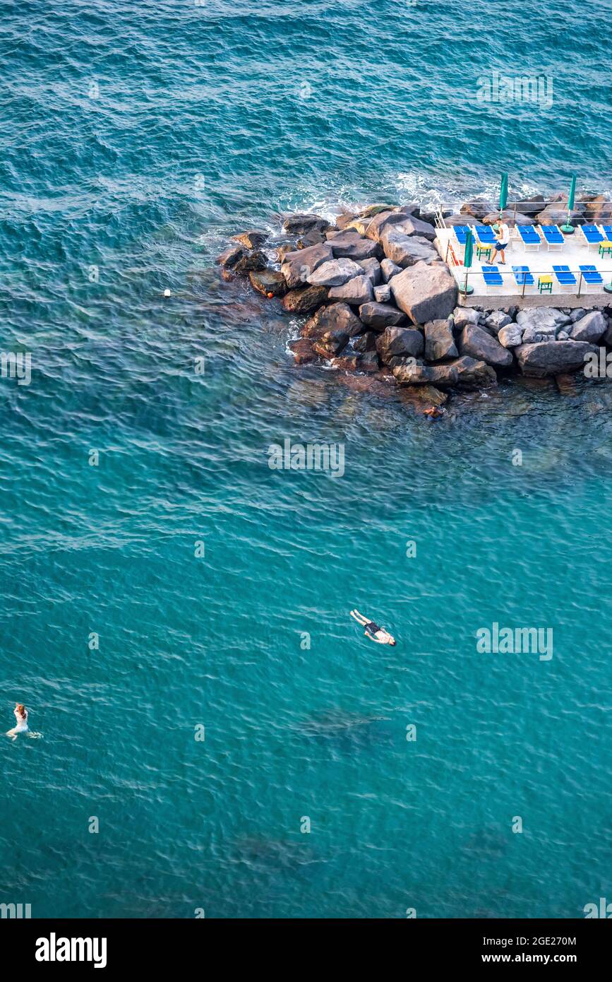 Man floating on the water Stock Photo - Alamy