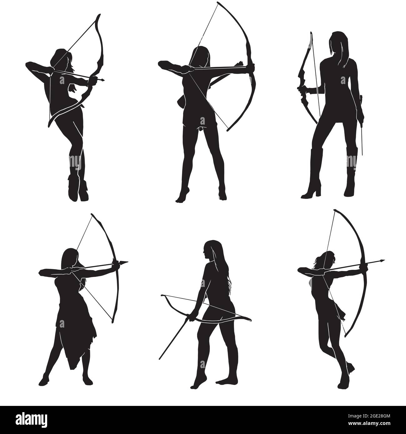 Archer archery arrow body Stock Vector Images - Alamy