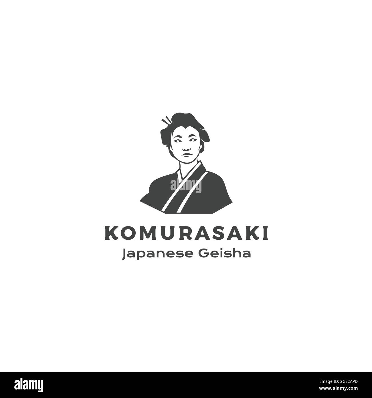 Beautiful japanese geisha, portrait of asian beauty. geisha logo design ...