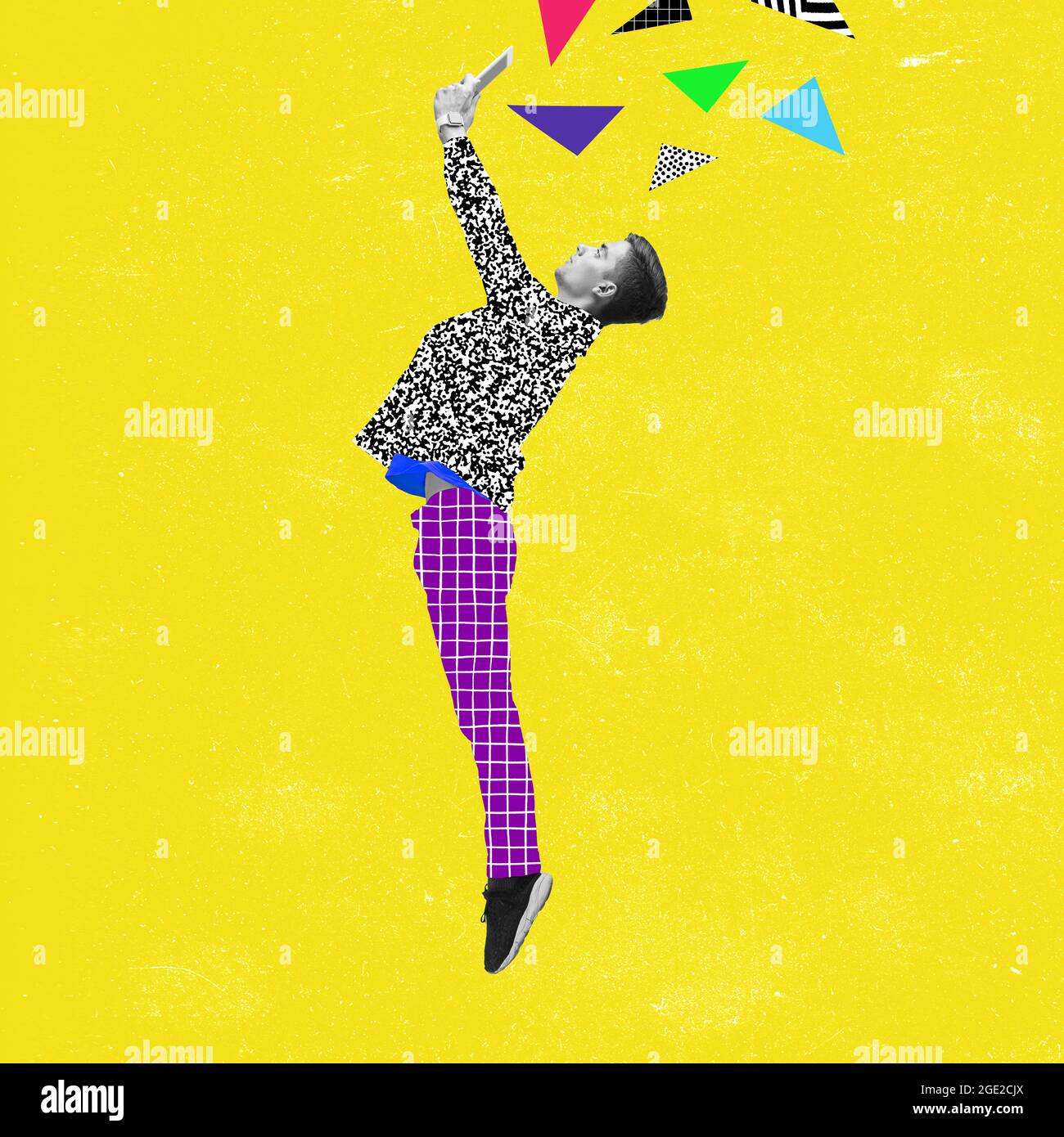 Modern design, contemporary art collage. Inspiration, idea, trendy ...