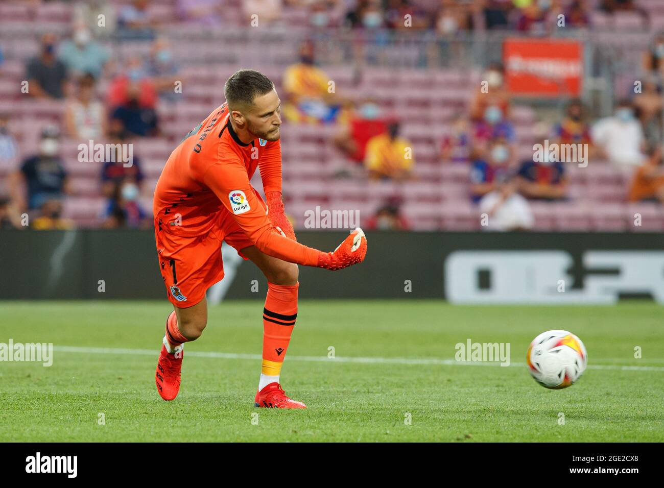 Remiro of Real Sociedad during the La Liga Santander match between FC ...