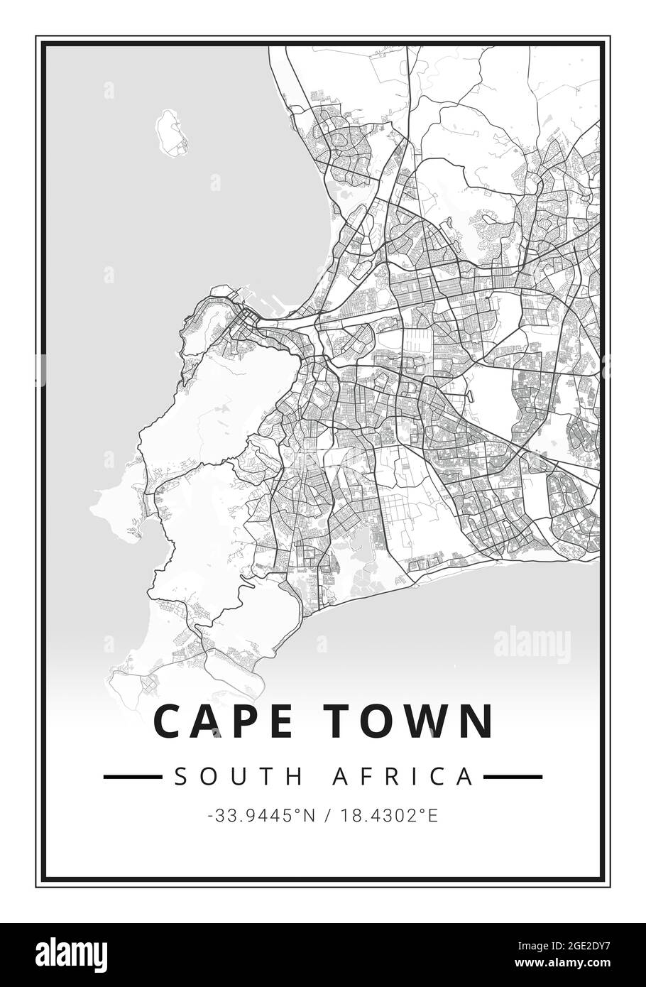 Skyline of cape town Cut Out Stock Images & Pictures - Alamy