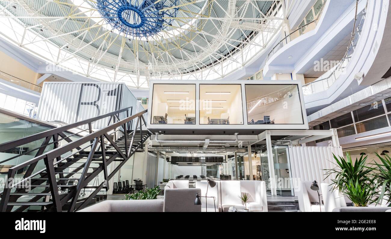 Business center desk hi-res stock photography and images - Alamy