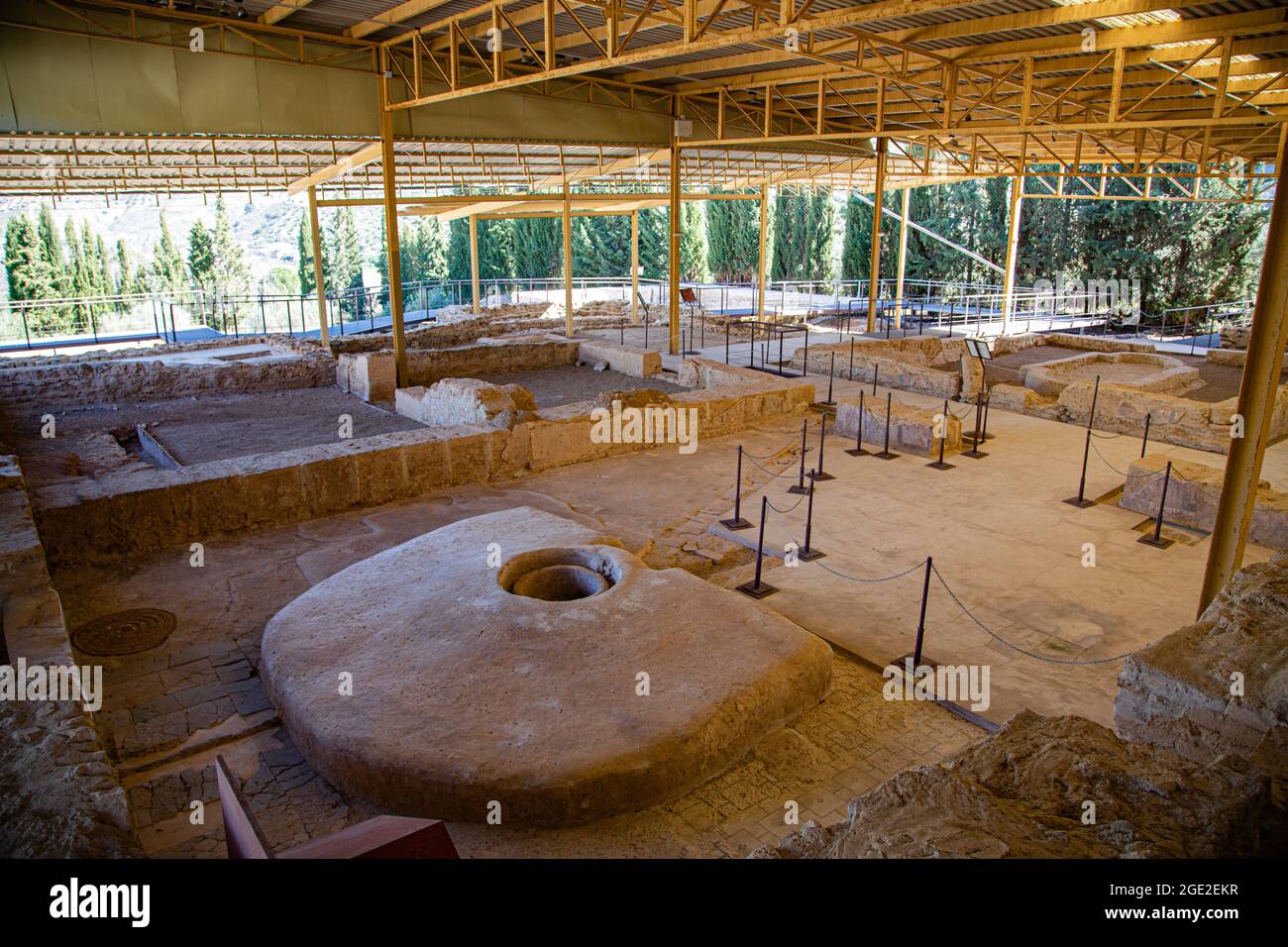 Archaeological site of a large estate and Roman house with mosaics ...