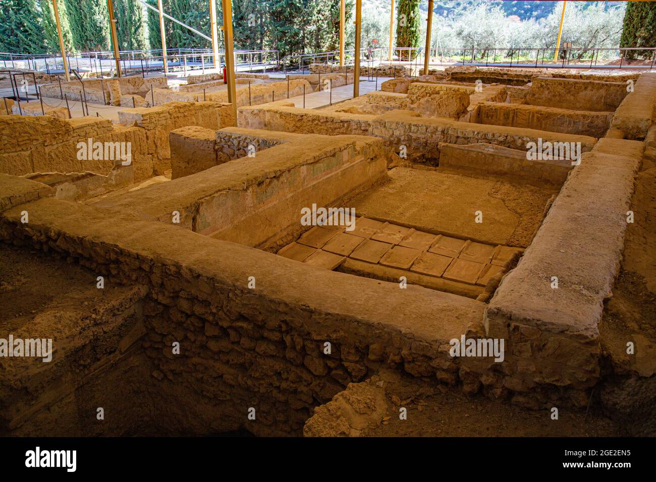 Archaeological site of a large estate and Roman house with mosaics ...