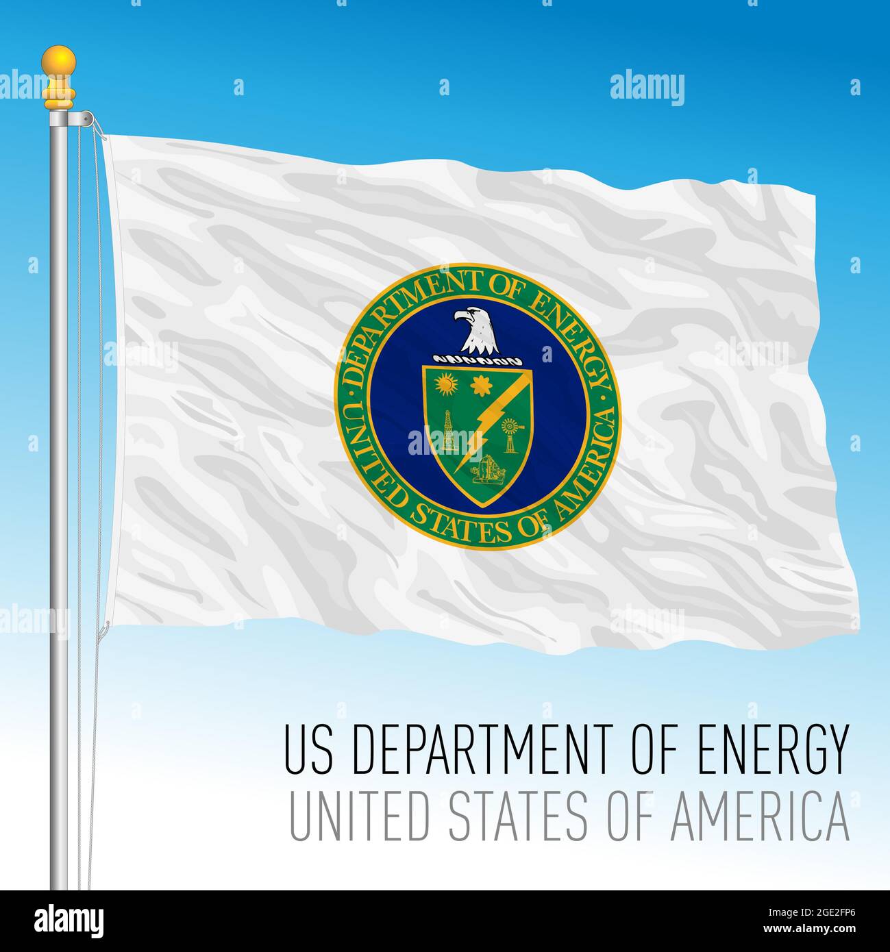 US Department of Energy flag, United States of America, vector ... US Department of Energy flag, United States of America, vector ...