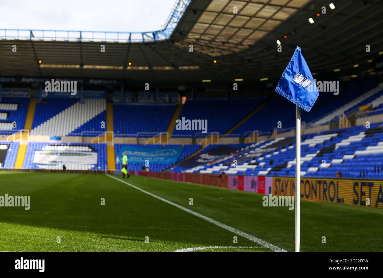 Birmingham City’s main stand remains empty and closed due to safety ...