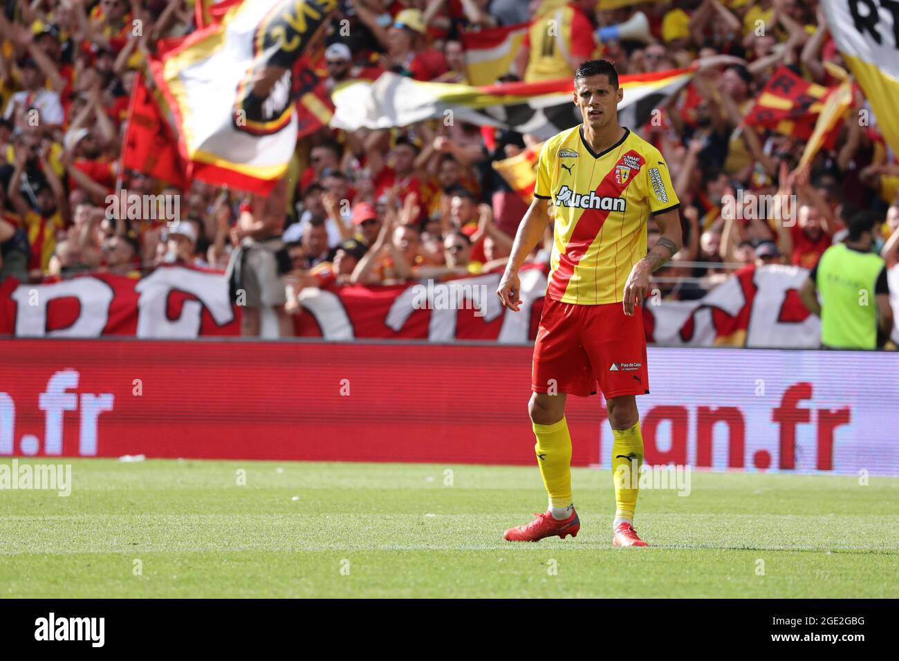 Florian Sotoca 7 Lens during the French championship Ligue 1 football ...