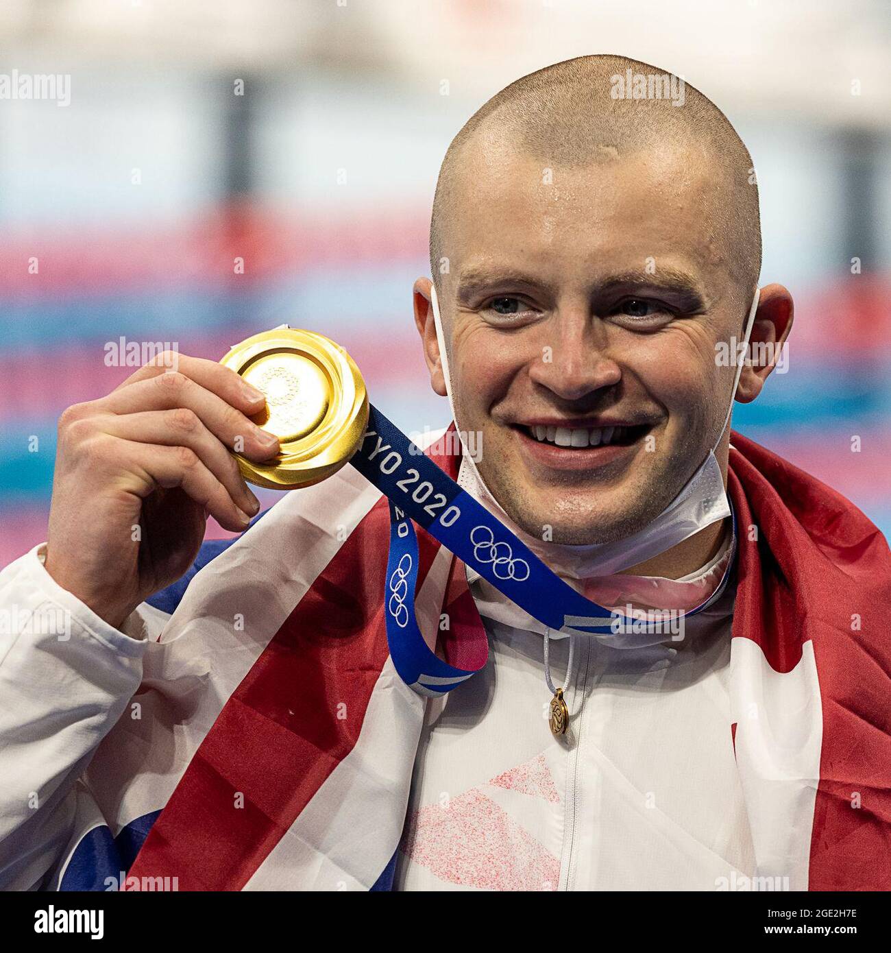 Tokyo, Kanto, Japan. 26th July, 2021. Adam Peaty of (GBR) wins the Gold ...