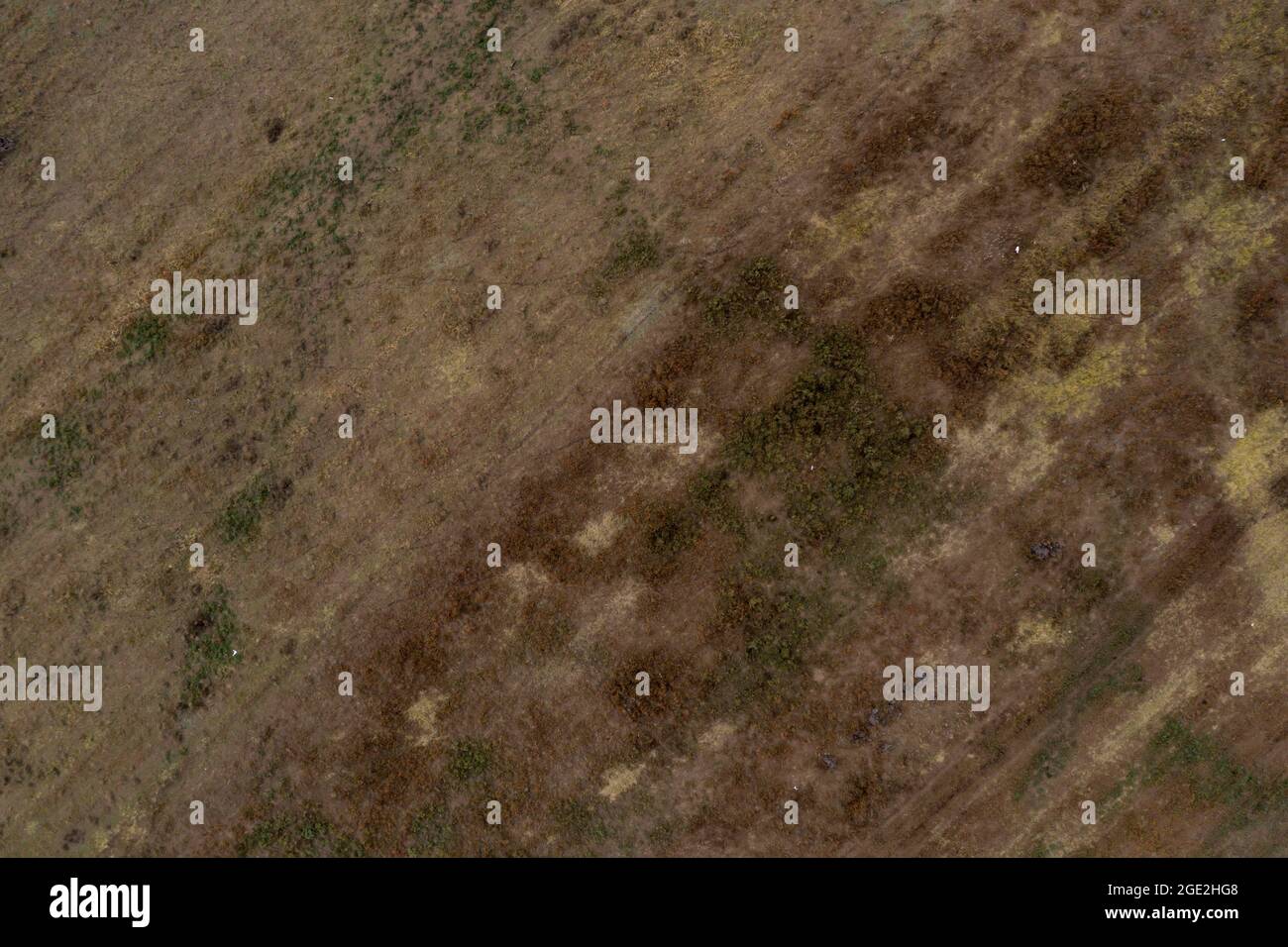 Top view aerial photo from drone of dessert valley landscape. Beautiful ...