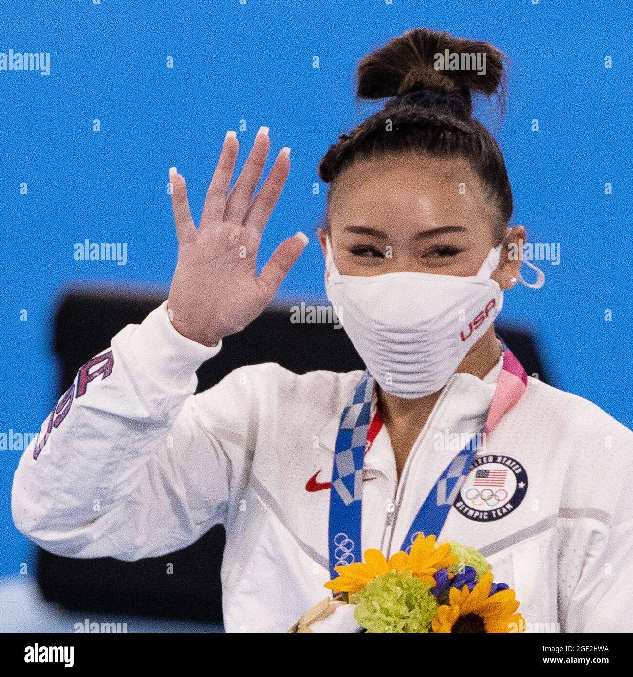 Tokyo, Kanto, Japan. 29th July, 2021. Sunisa Lee (USA) celebrates ...