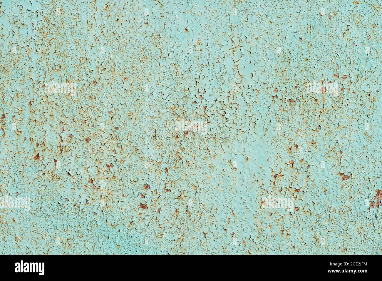 Painted in green old cracked metal rusted background. Metal rust ...