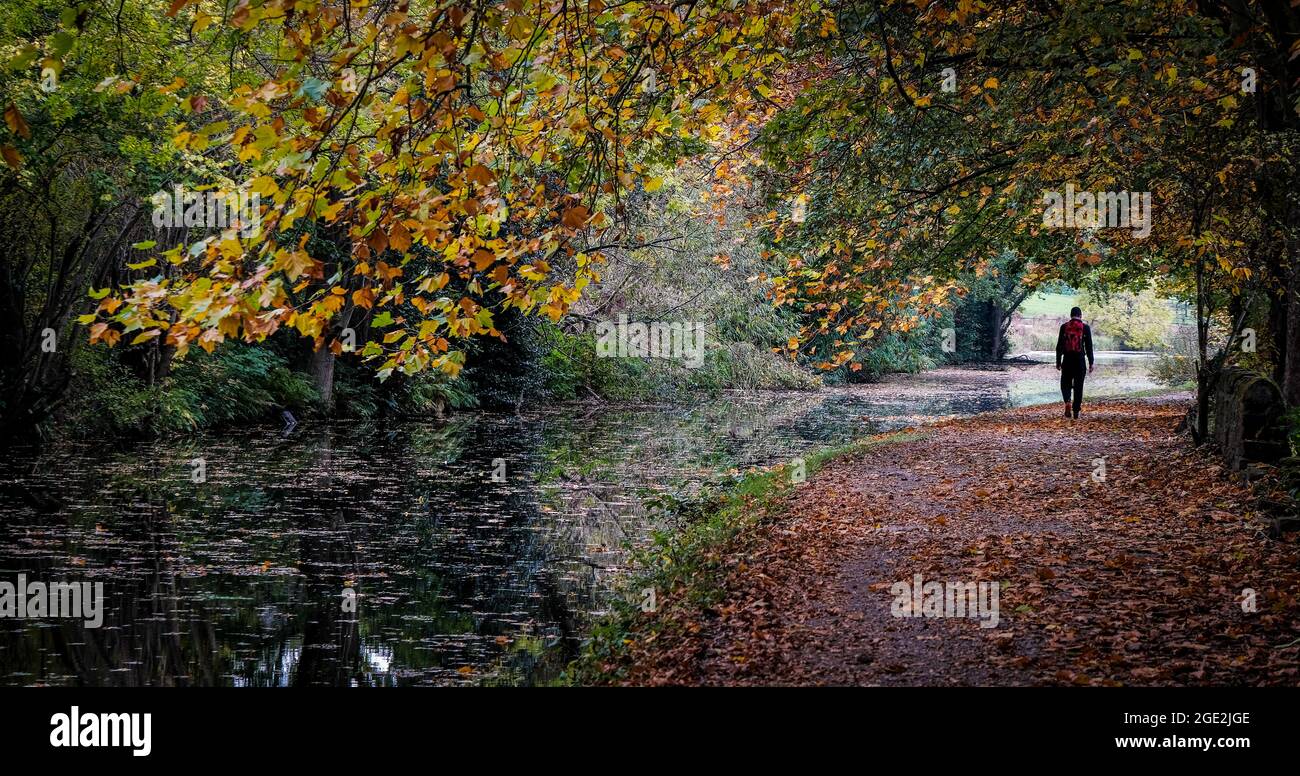 Leeds liverpool canal at saltaire hi-res stock photography and images ...