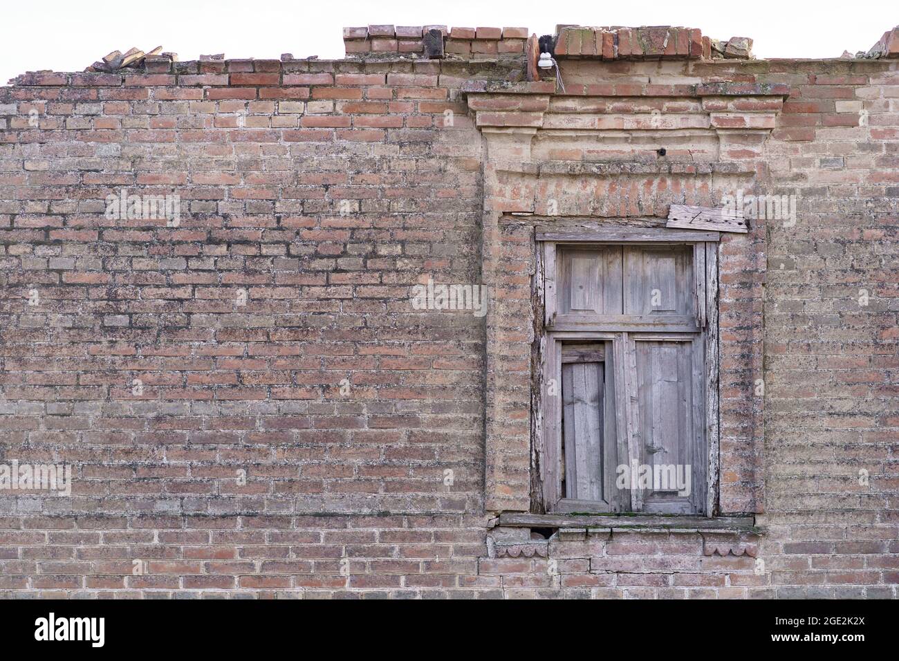 Window on brown brick wall background. Brick wall background Stock ...