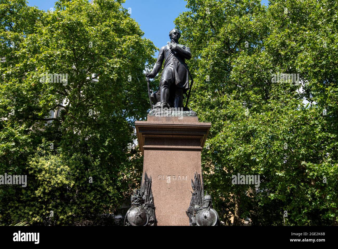 James Outram statue in Whitehall Gardens on Victoria Embankment in ...