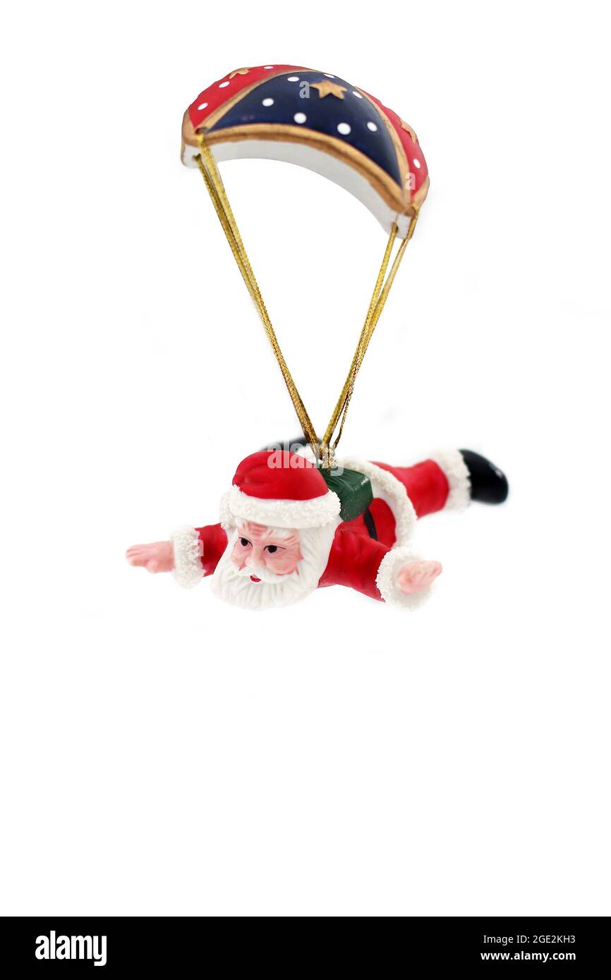 Holiday scene santa claus Cut Out Stock Images & Pictures - Alamy