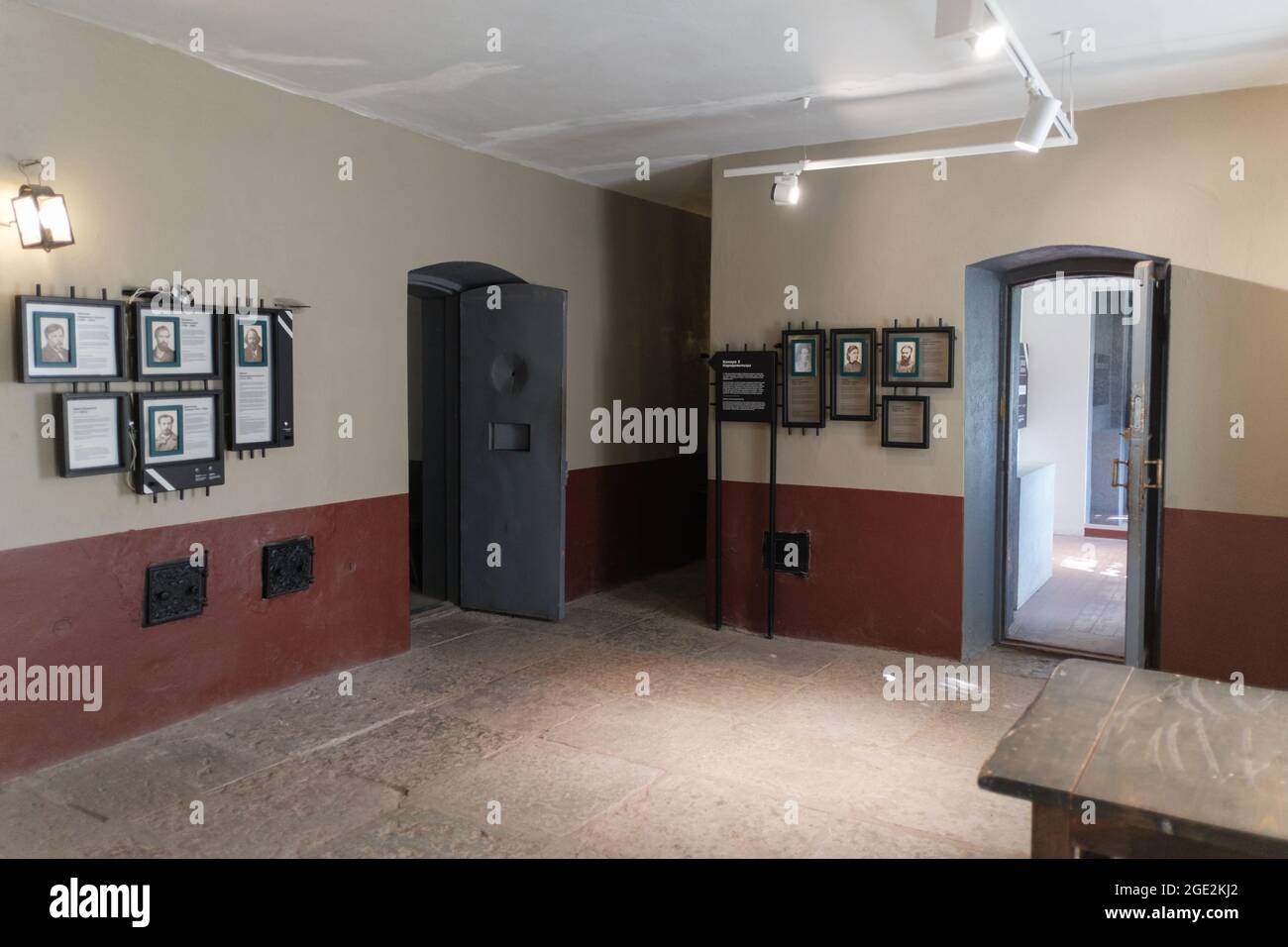 Hall of the old prison in the 'Secret House' Stock Photo - Alamy