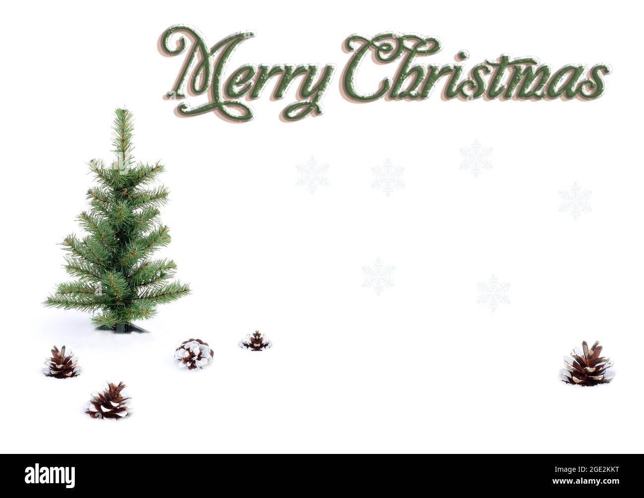 Christmas tree and santa claus on a white background Stock Photo - Alamy