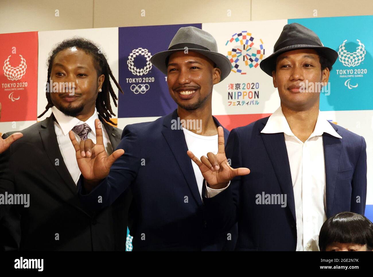 Tokyo, Japan. 16th Aug, 2021. Casts of a streaming movie "Mazekoze ...