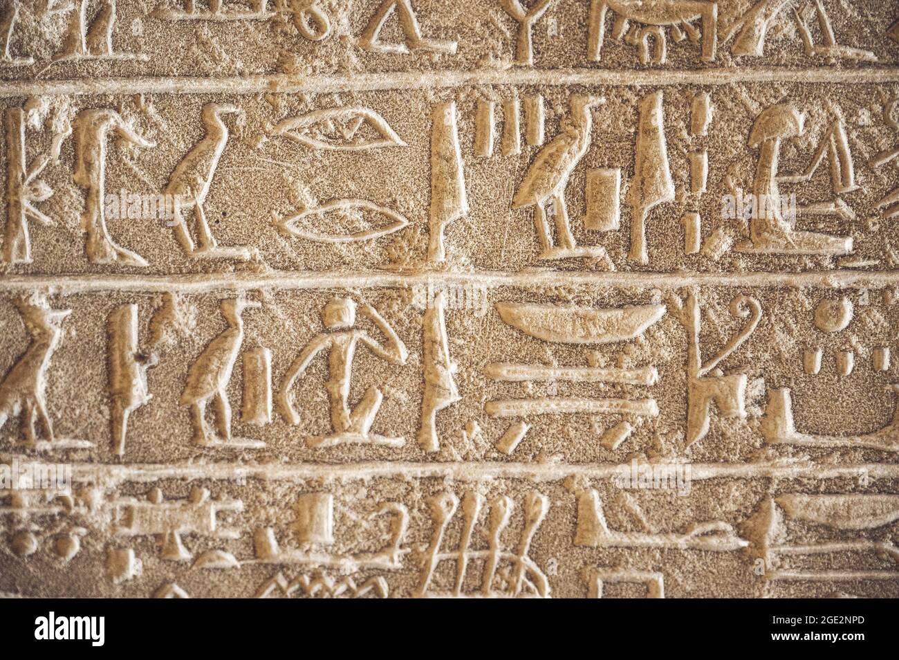 CAIRO, EGYPT - Jun 06, 2021: A cool Egyptian hieroglyph texture ...
