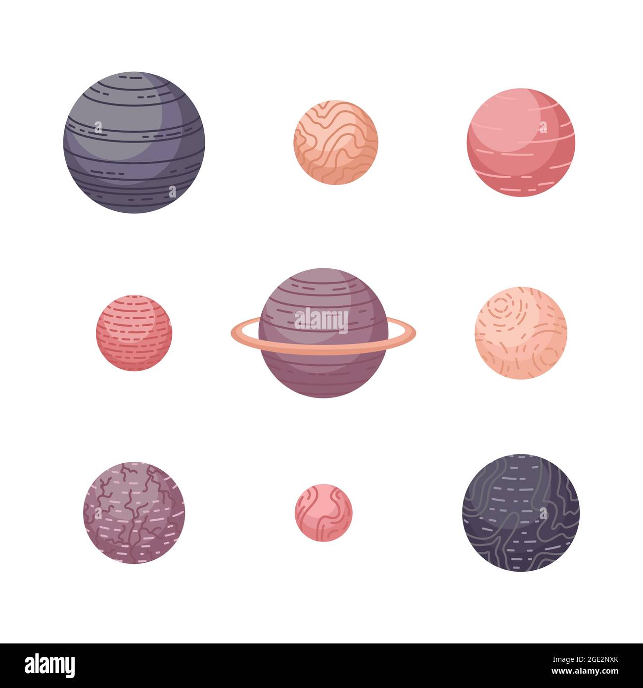 Space fantasy planets Cut Out Stock Images & Pictures - Alamy