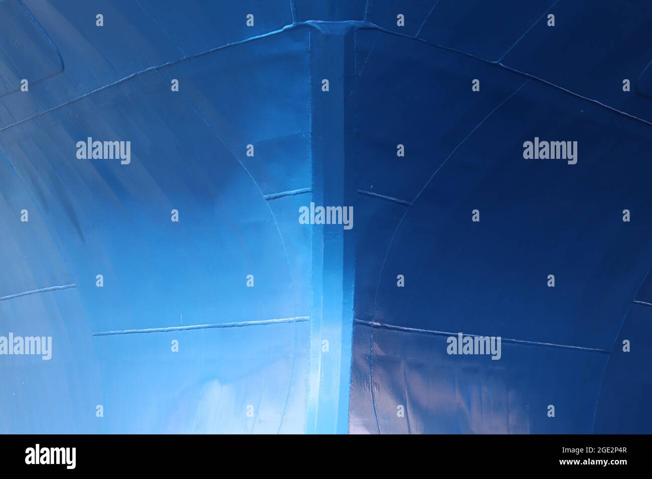 Blue boat hull Stock Photo - Alamy