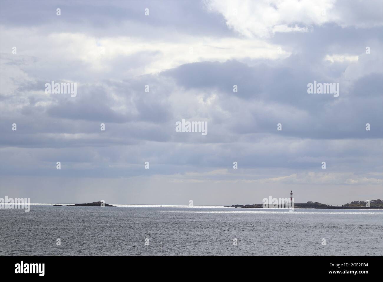 Boddam lighthouse and Skerry Rock Stock Photo - Alamy