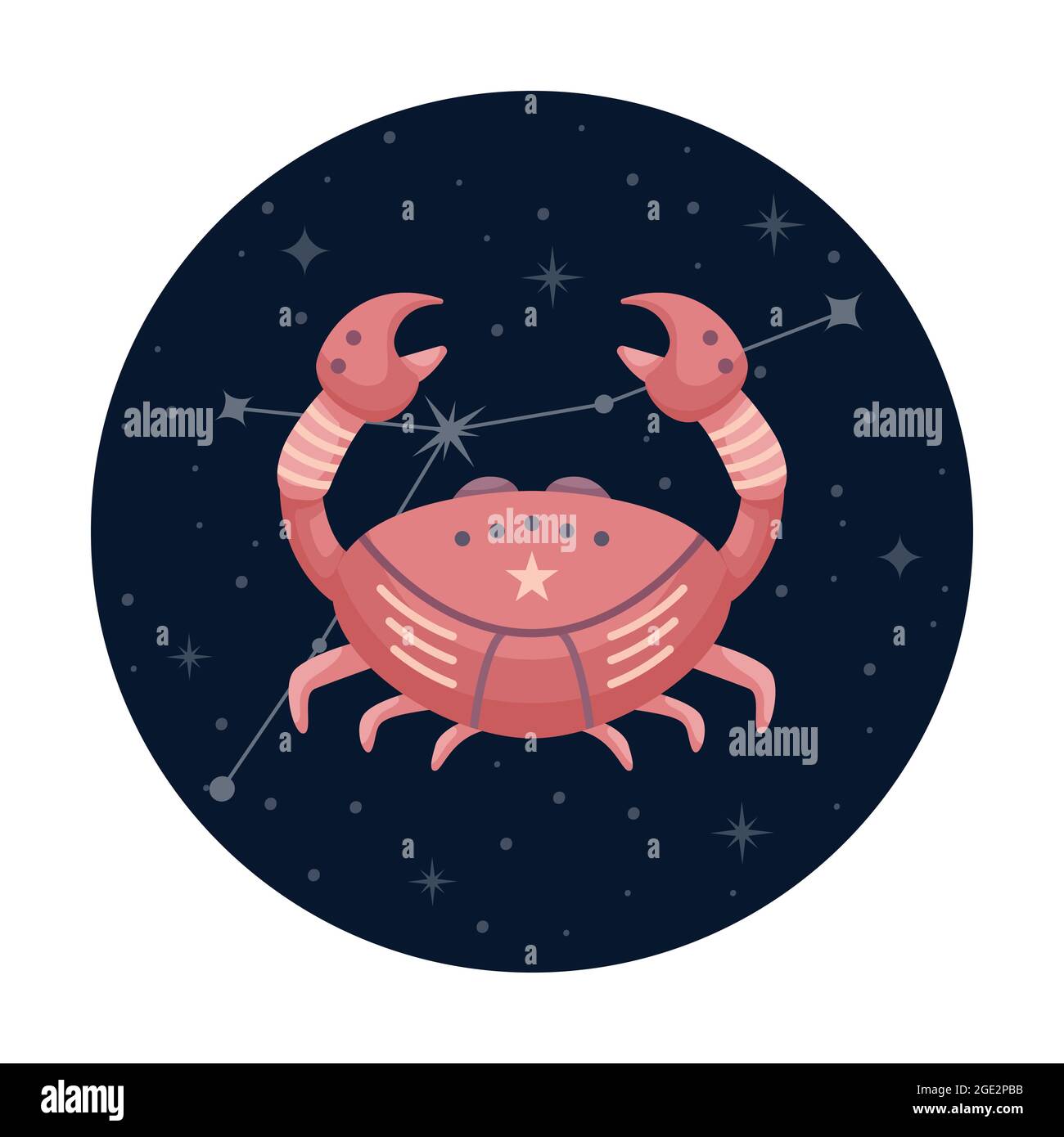 Cancer constellation cartoon illustration hi-res stock photography and ...