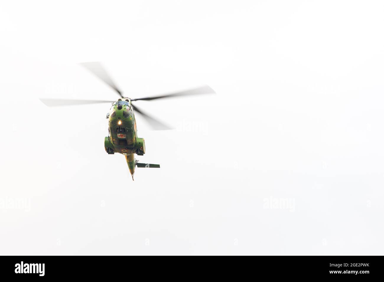 romanian air force puma helicopter in flight Stock Photo - Alamy