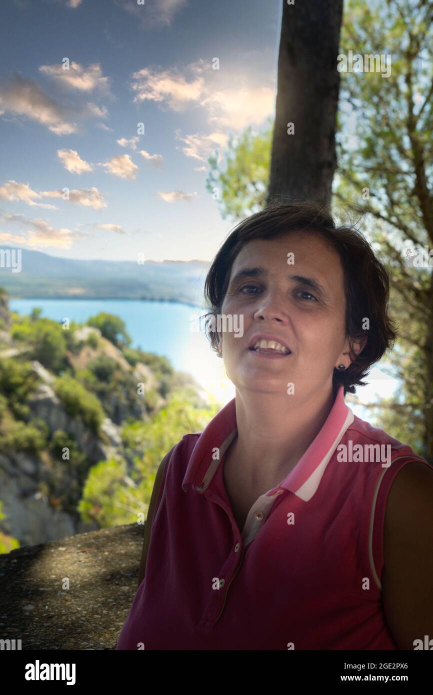 Woman in crevice hi-res stock photography and images - Alamy