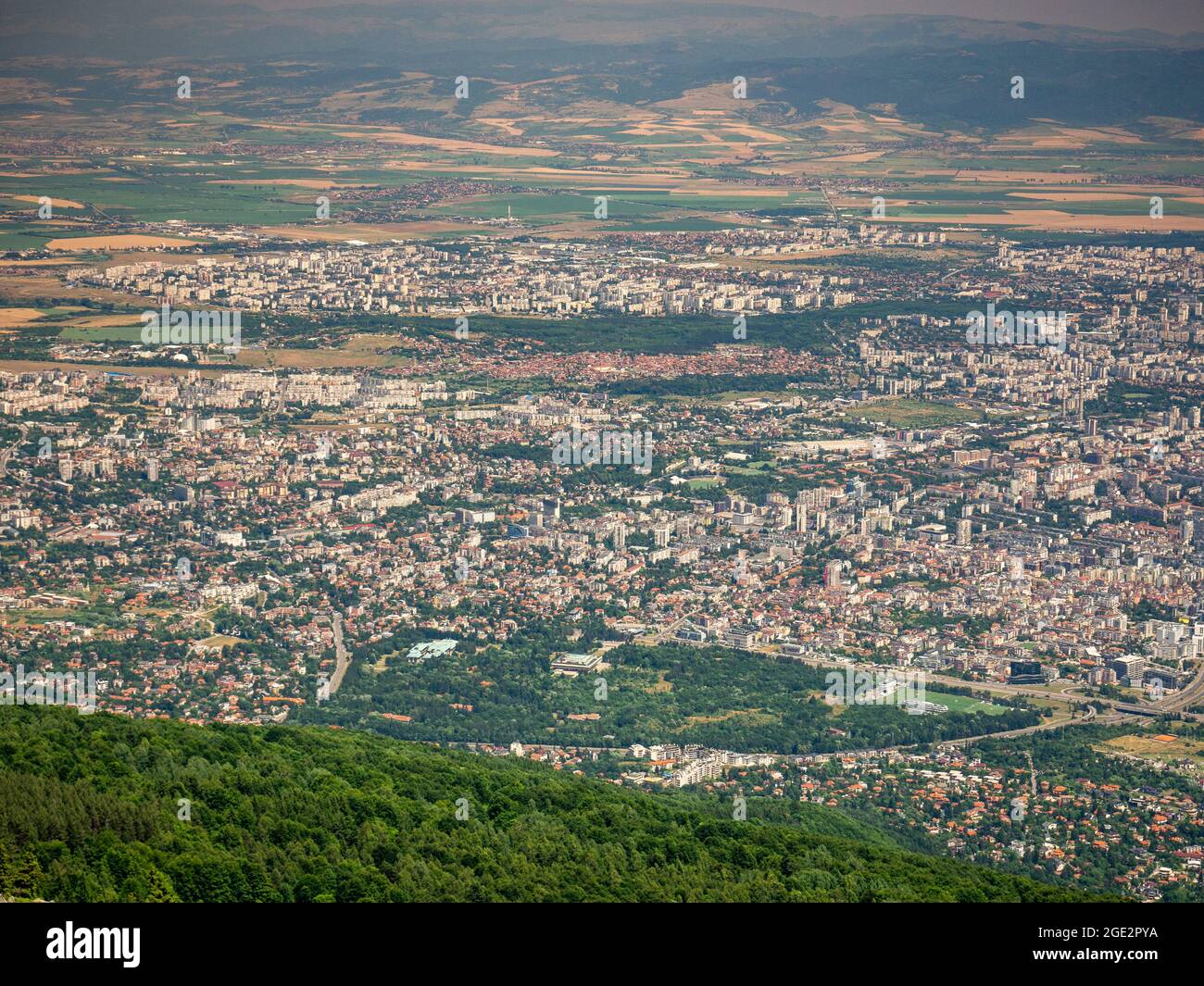 bulgaria, sofia panorama view from vitosha mountain Stock Photo - Alamy