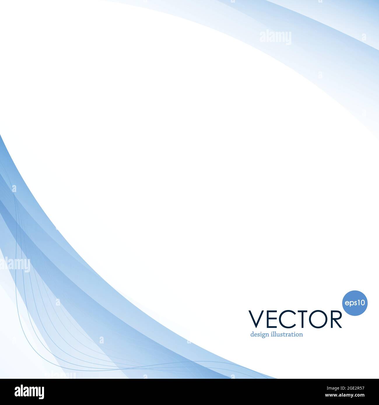 Blue wave template background. Vector illustration Stock Vector Image ...