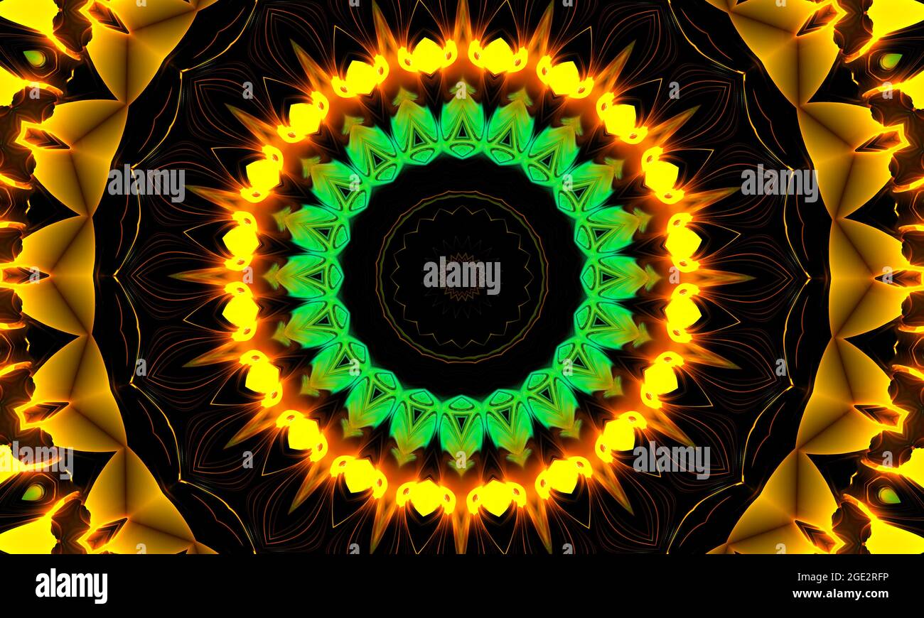 Eye catching kaleidoscope, abstract design that is surreal, strong ...