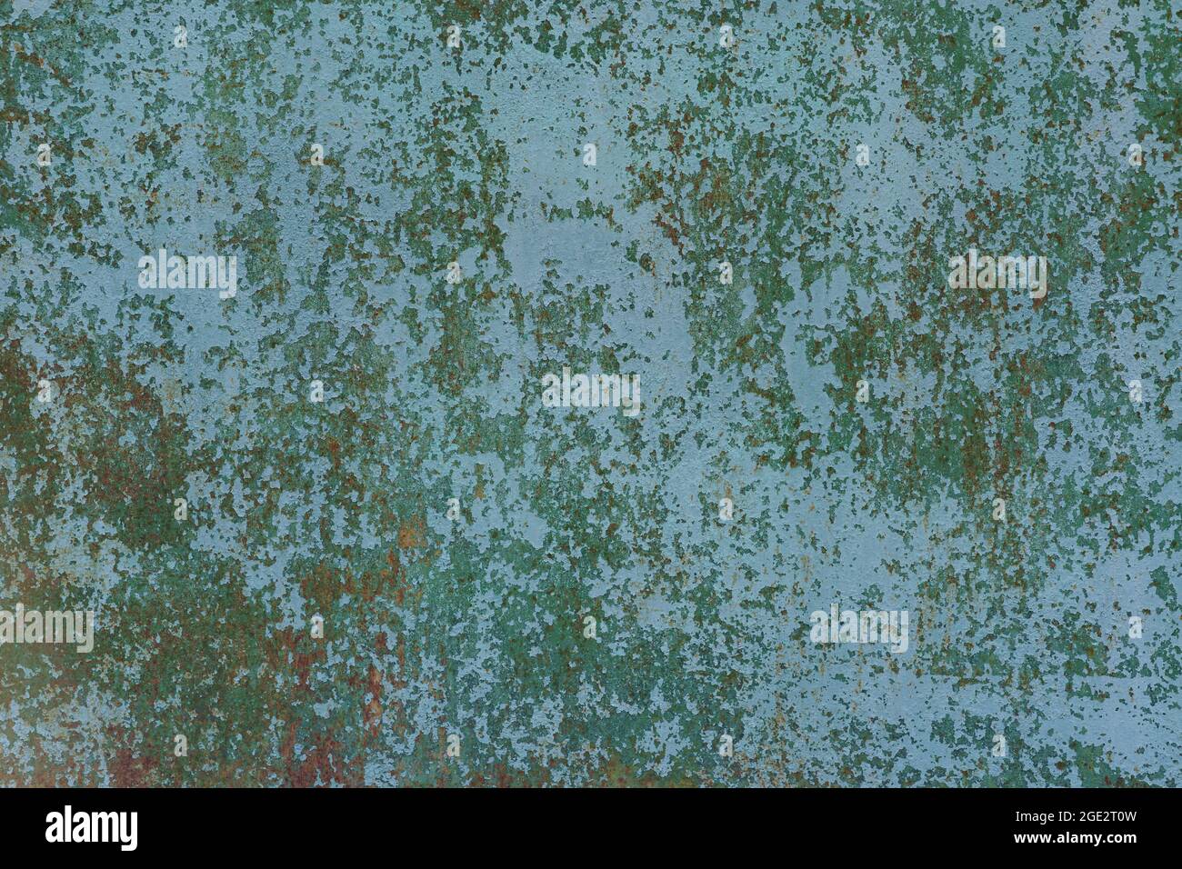 Painted in green old cracked metal rusted background. Metal texture ...