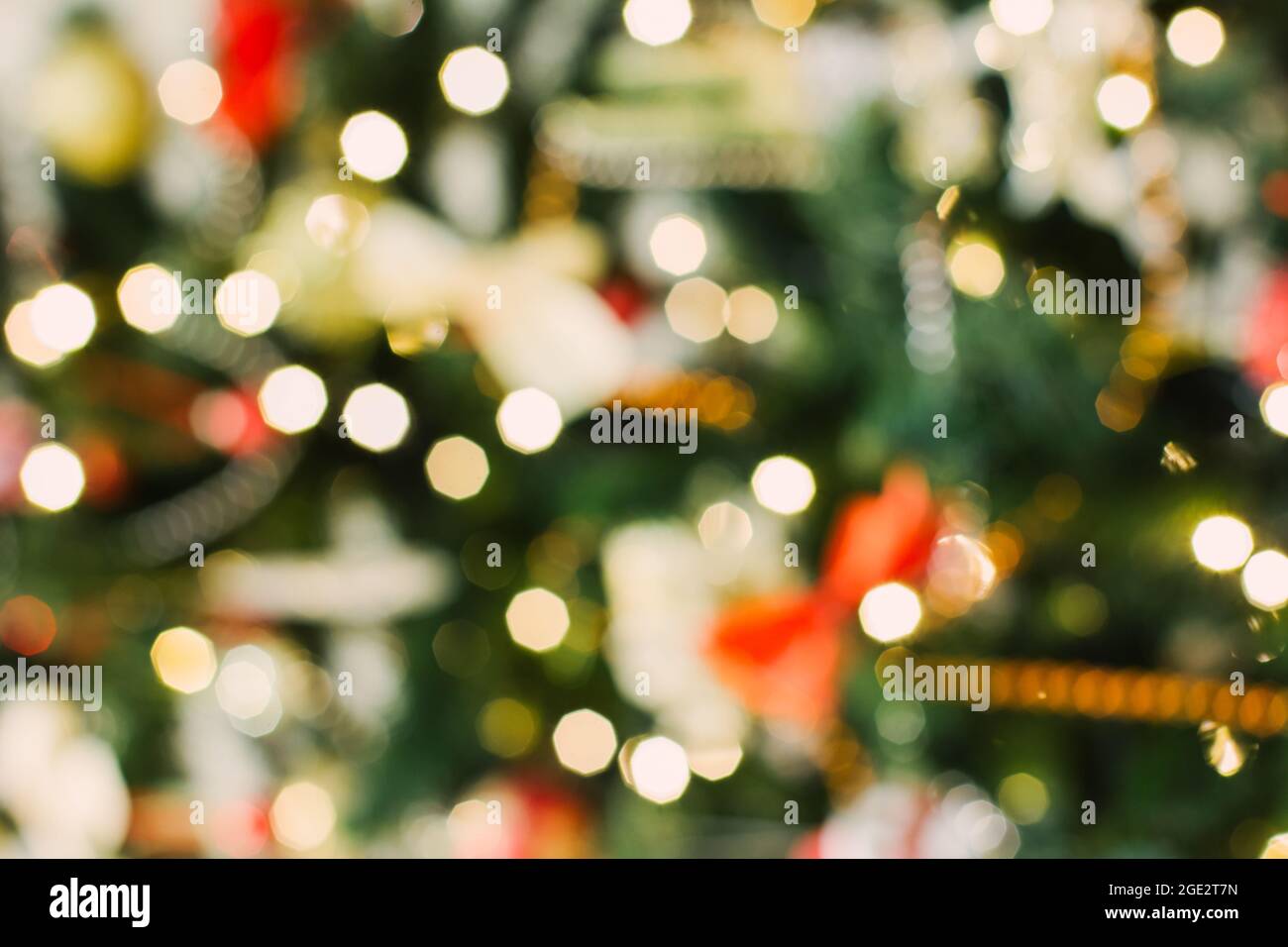 christmas background with abstract bokeh light. Blurred focus bokeh, Christmas new year 2022 ...