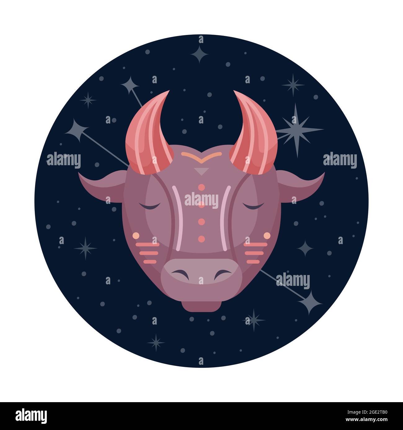 Taurus constellation cartoon illustration hi-res stock photography and ...