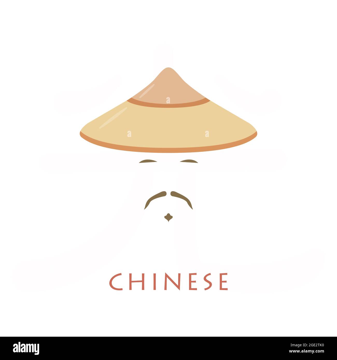 Chinese man. Colorful flat vector character icon Stock Vector Image ...