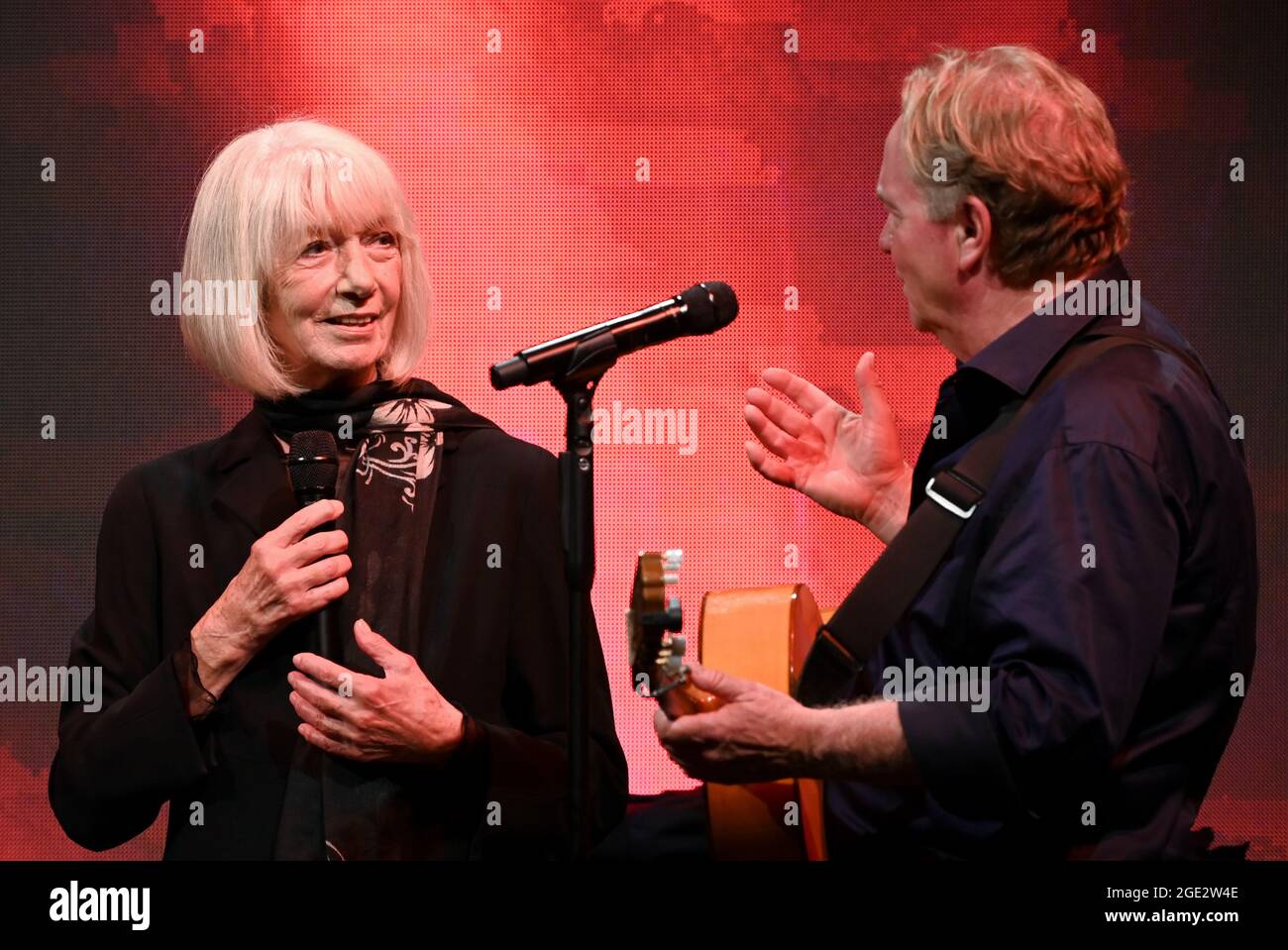 Neuhardenberg, Germany. 14th Aug, 2021. Erika Pluhar, singer and Klaus ...