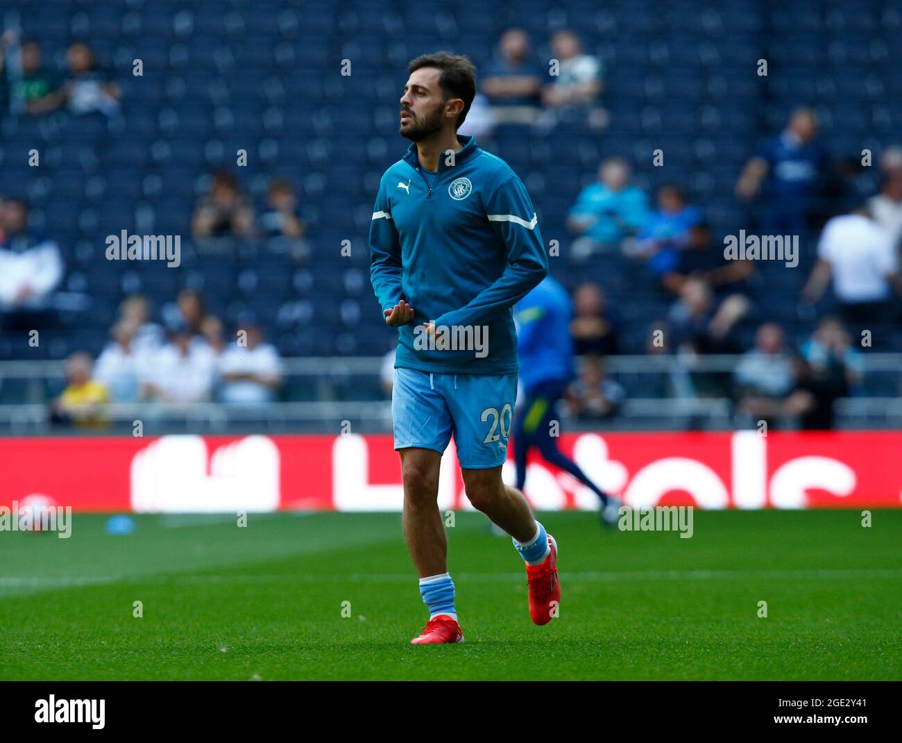 London, England - August 15 :Manchester City's Bernardo Silva during ...
