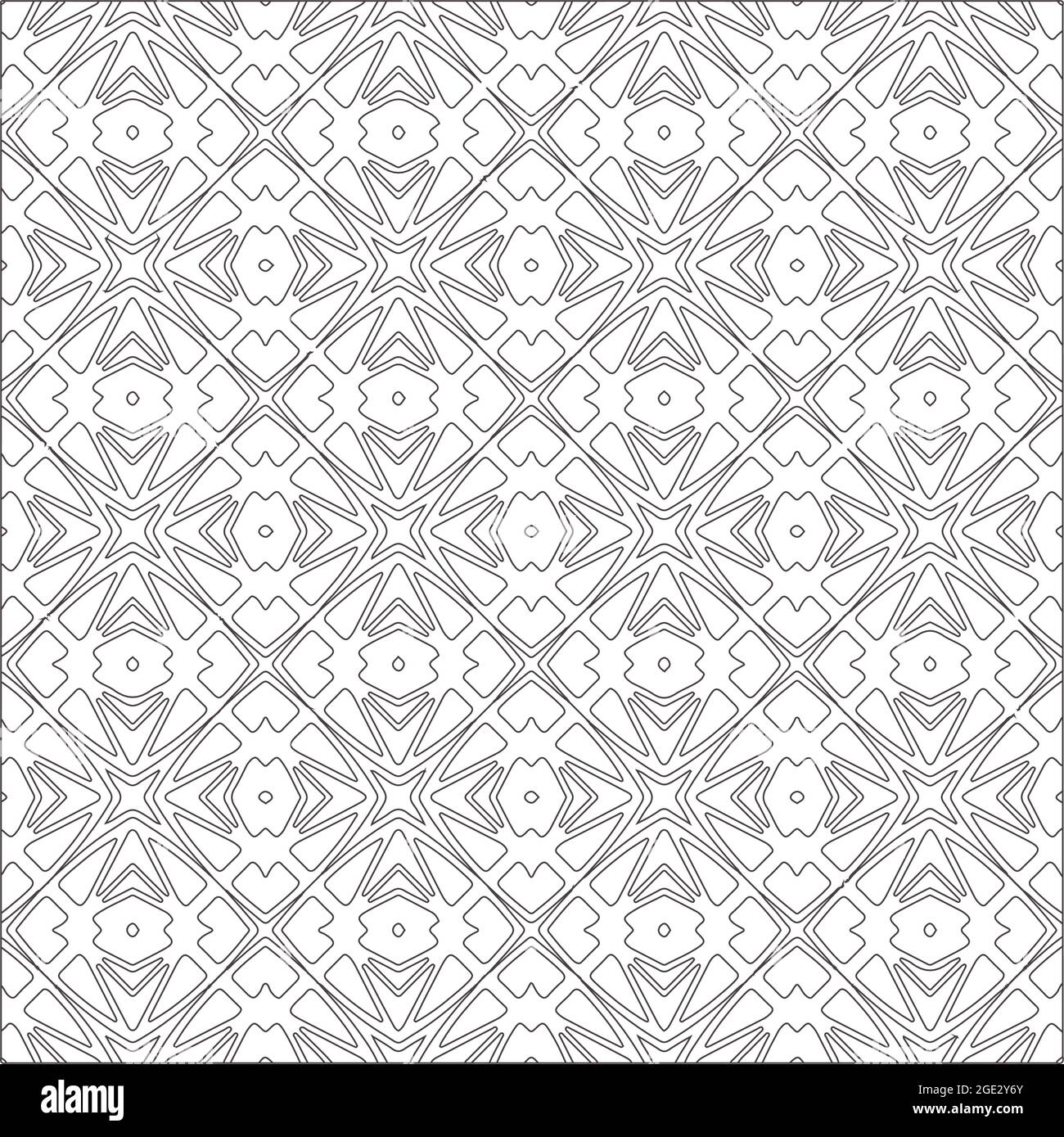 Vector pattern with symmetrical elements . Repeating geometric tiles ...