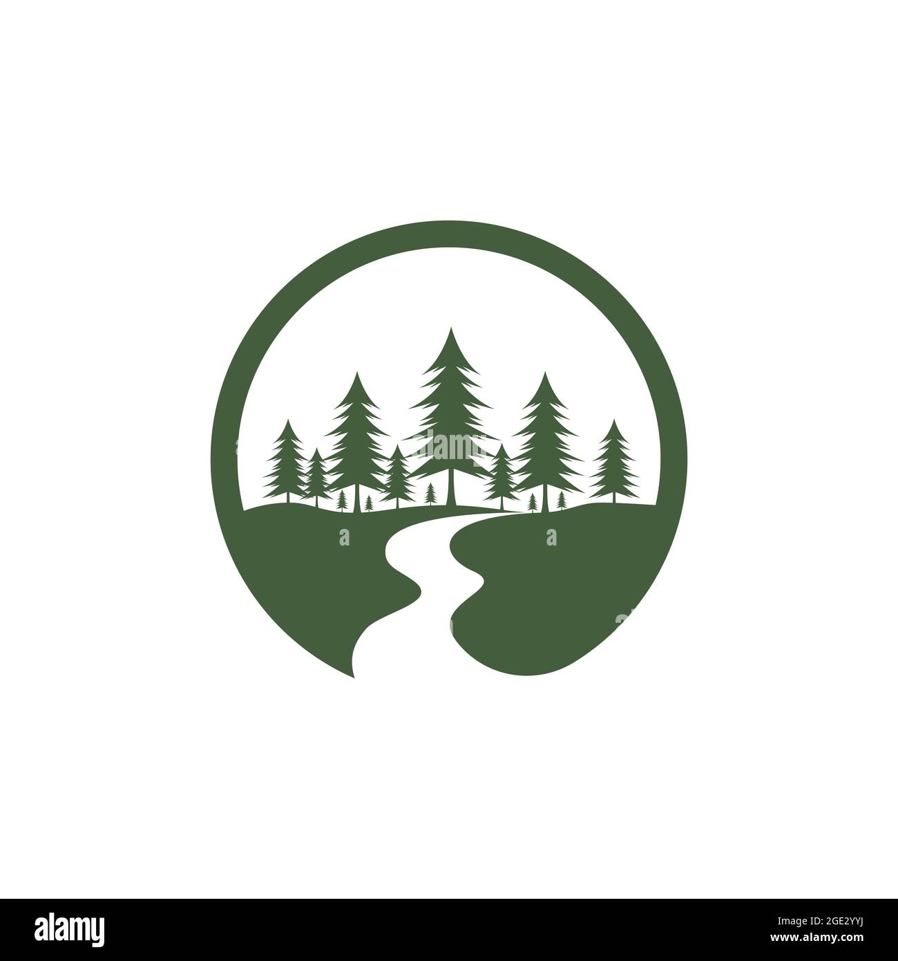 Forest Vector icon design illustration Template Stock Vector Image ...