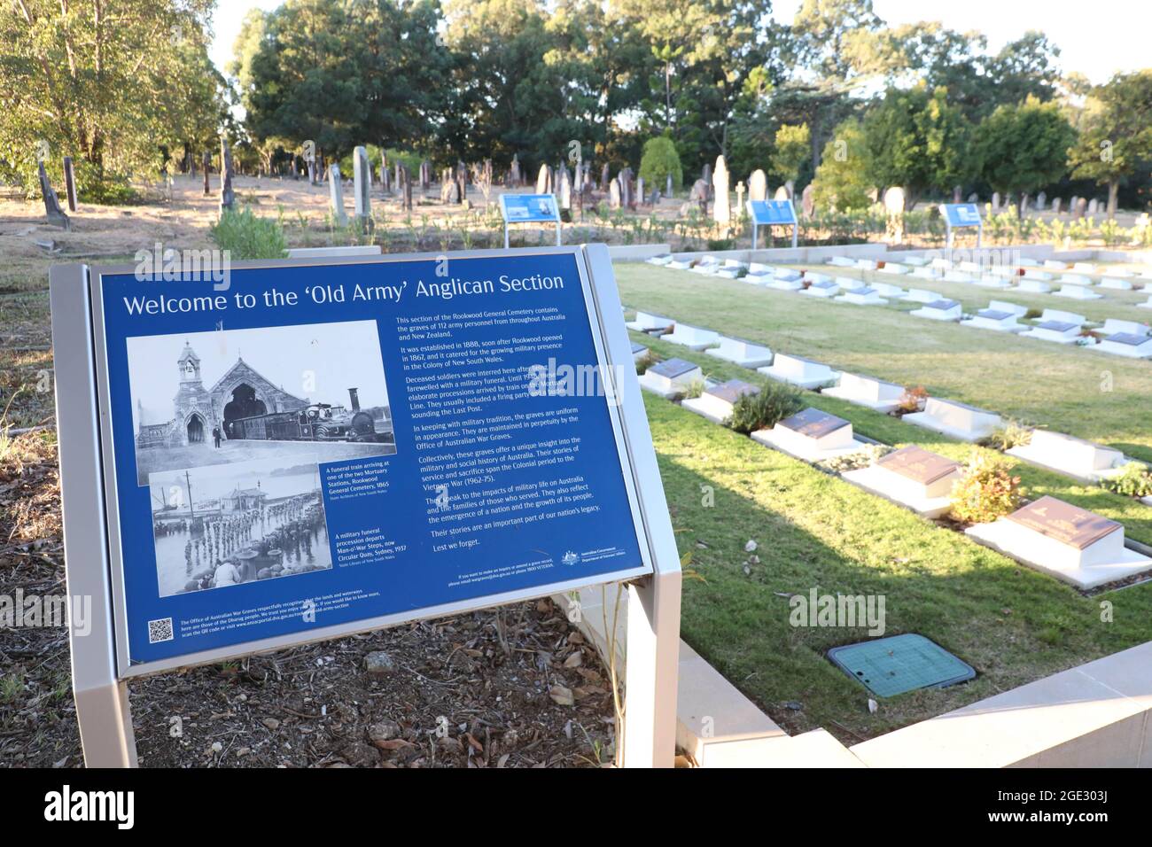 The ‘Old Army’ Anglican Section of Rookwood Cemetery (officially named ...