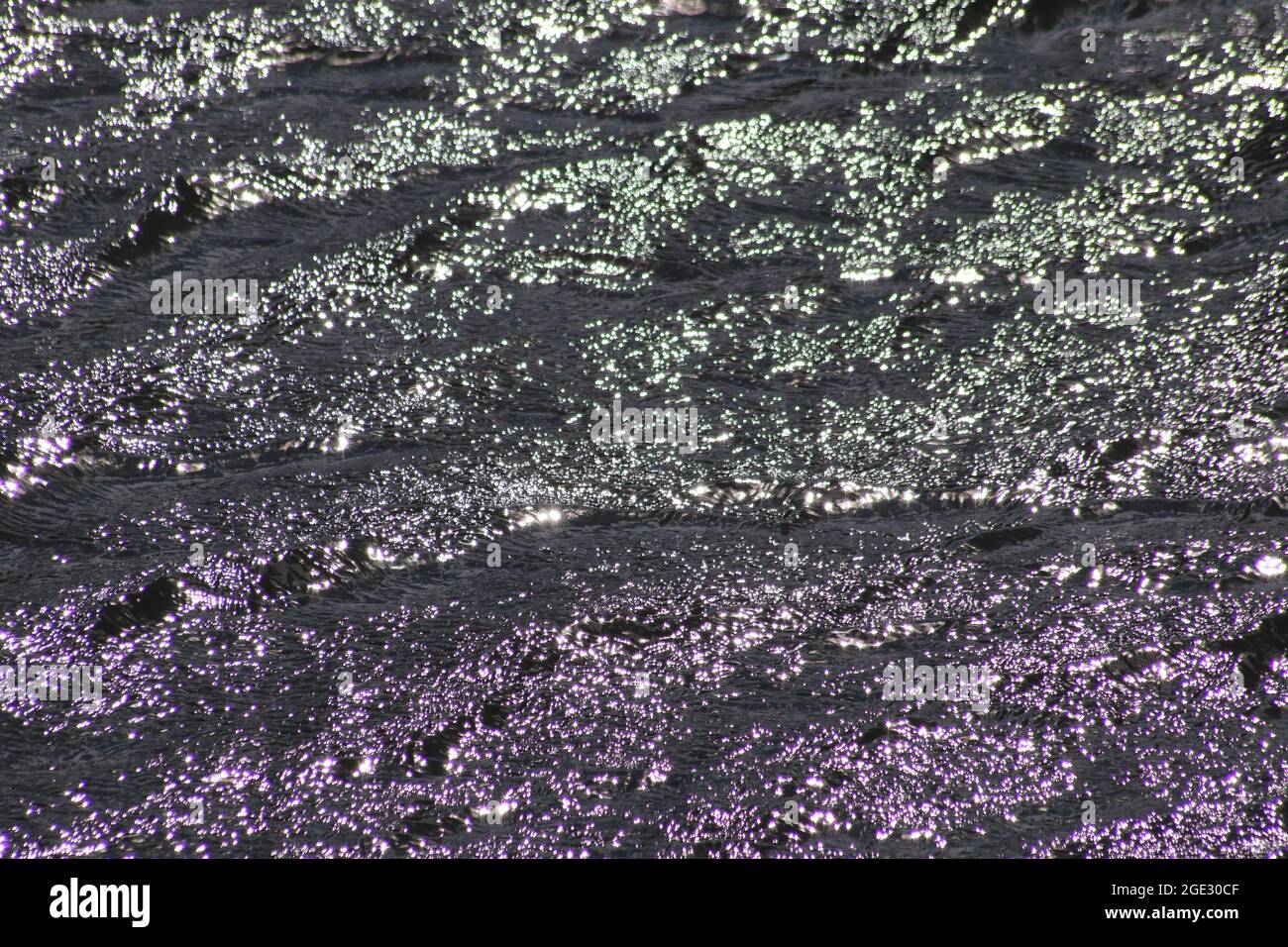 Patterns, reflections and textures in water Stock Photo - Alamy