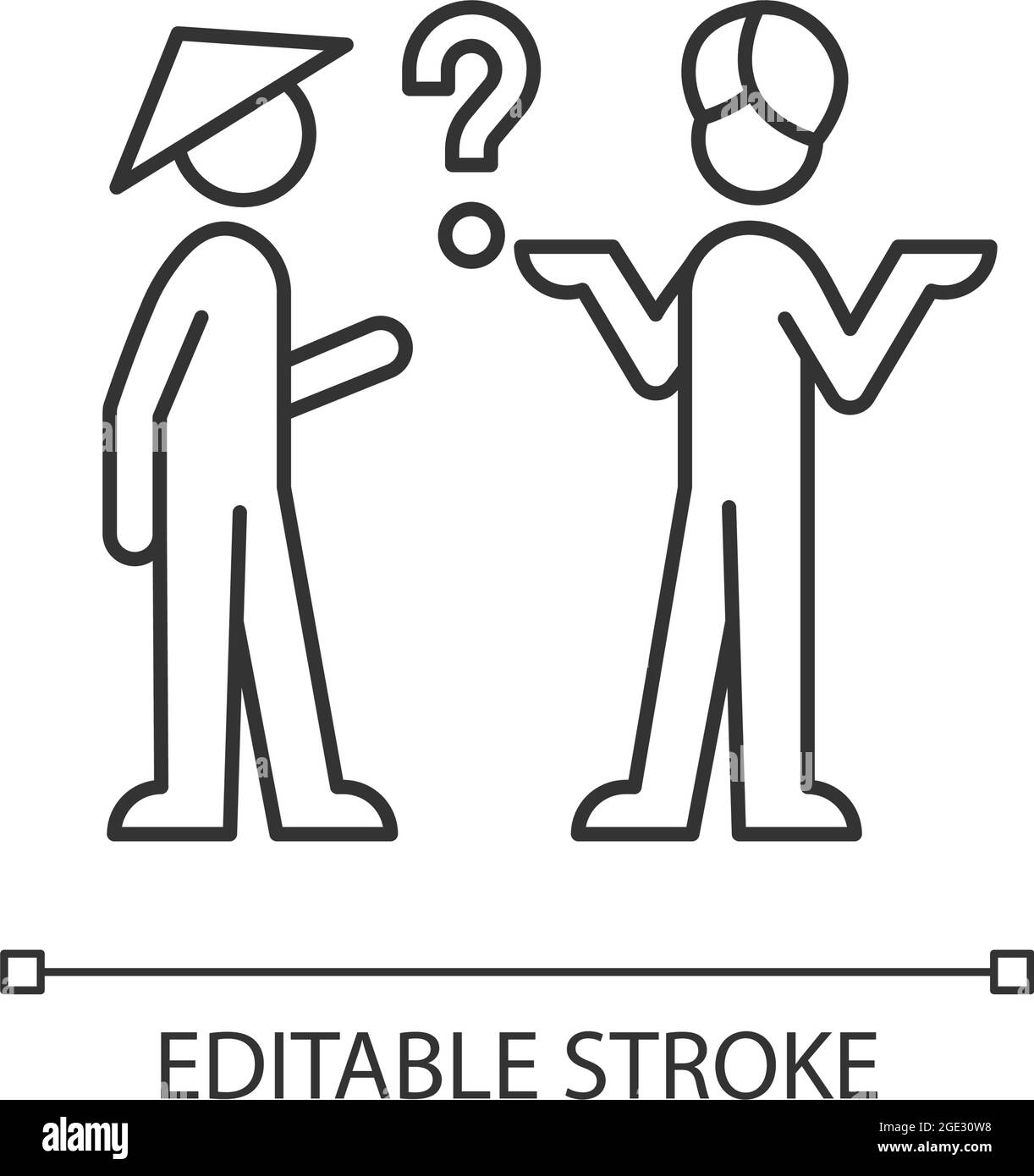 Cultural barriers linear icon Stock Vector Image & Art - Alamy